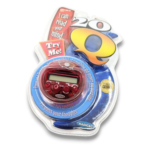 Radica | Toys | Vtg 206 20q Electronic Handheld Game By Radica Red New ...